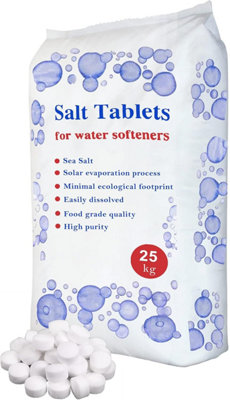 25 Kg Salt Tablets Water Softener Food Grade Compatible to All Water ...