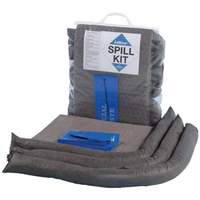 25 Litre AdBlue Spill Kit in Clip-Close Bag - Absorbent Pads, Socks ...