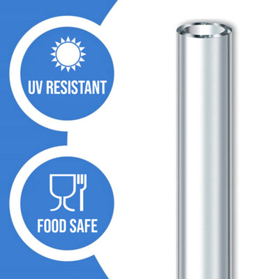 25 m / 82 ft of 16 mm ID PVC Tube Clear Plastic Hose Pipe - Food Grade ...