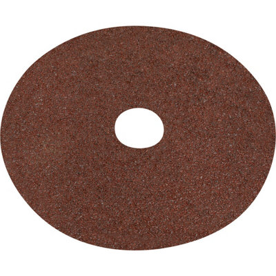 25 Pack of 125mm Fibre Backed Sanding Discs - 24 Grit Aluminium Oxide ...