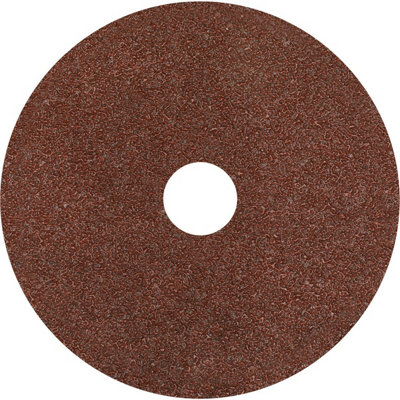 25 Pack of 125mm Fibre Backed Sanding Discs - 24 Grit Aluminium Oxide ...