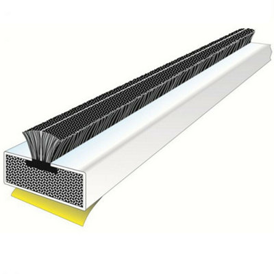 25 PACK - White Fire & Smoke Door Strips 2100 x 10 x 4mm - Intumescent ...