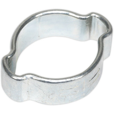 25 PACK Zinc Plated Double Ear O-Clip - 11mm to 13mm Diameter - Hose ...