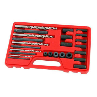 25 Piece Screw Spline Extractor Set Blow Mould Case (Neilsen CT2274)