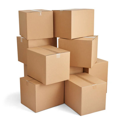 25 x 8x6x6" Strong Single Wall Cardboard Shipping Storage Packing Boxes