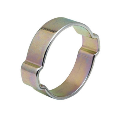 25 x Double Ear O Clips Fuel Clamps, Water Coolant Pipes Air Hydraulic ...