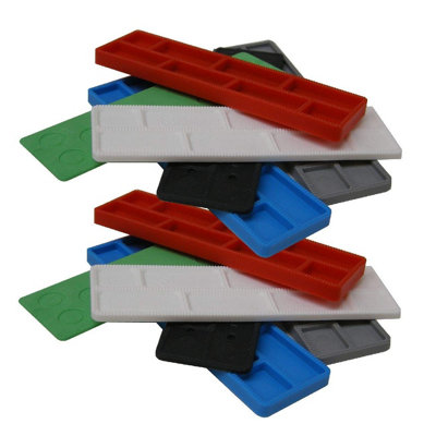 25 x Plastic Black 2mm Thick Window & Glazing Packers