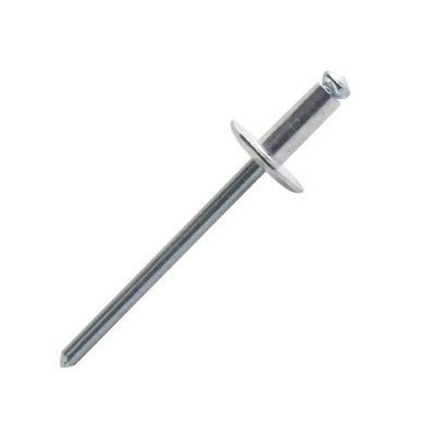 250 x Aluminium Peel Back Rivets, Dome headed 4.8 x 14mm Blind Pop Rivet