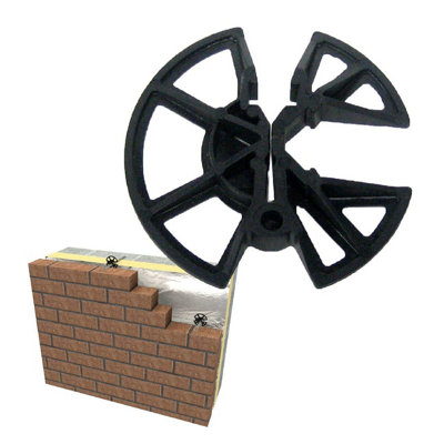 250 x Insulation Retaining Discs Cavity Wall Tie 65mm Clips, Celotex ...