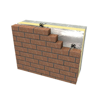 250 x Insulation Retaining Discs Cavity Wall Tie 65mm Clips, Celotex ...