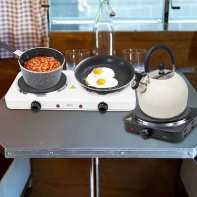 2500W Double Electric Hot Plate Thermostat Portable Kitchen Hob Cooker ...