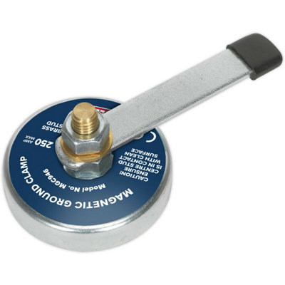250A Magnetic Ground Clamp for Welding - Heavy-Duty Earth Clamp Block
