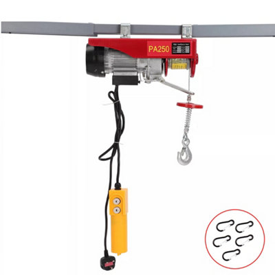 250kg Electric Winch Scaffold Hoist Winch Crane Workshop Garage Lifting ...