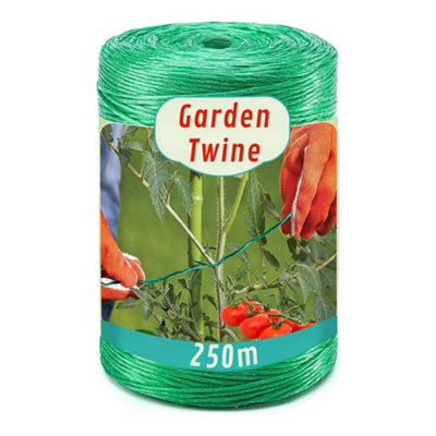 250m Garden Twine - Durable Natural Green Polypropylene Garden String ...