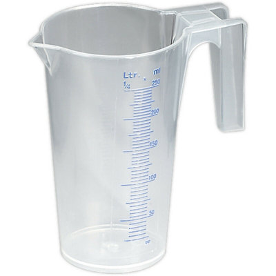 250ml Translucent Measuring Jug - Easy to Read Scale - Pouring Spout ...