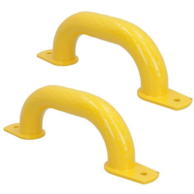 250mm Steel Safety Grab Pull Handle For Trailers Trucks Yellow Coated ...