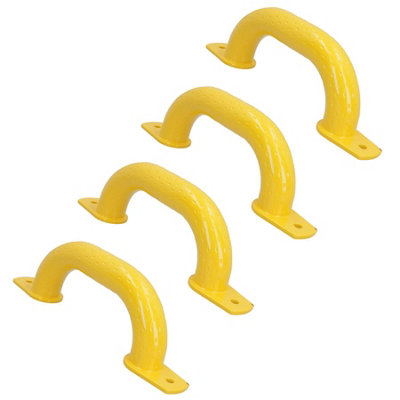 250mm Steel Safety Grab Pull Handle For Trailers Trucks Yellow Coated ...