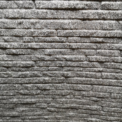 25cm Plastic Ash Grey Slate Effect Garden Patio Trough