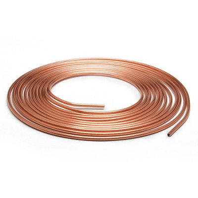 25ft (7.6m) Copper Brake Pipe Tubing Kit 3/16" OD with Fittings - DIY ...