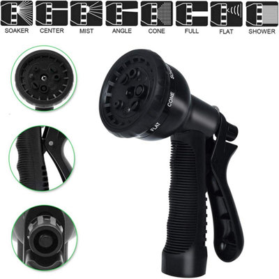 25FT Heavy Duty Expandable Garden Hose Pipe Set - Flexible with 8 ...
