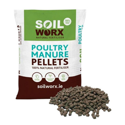 25kg Poultry Chicken Manure Pellets Fertiliser All Purpose Natural