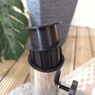 25kg Round Granite Garden Parasol or Umbrella Base Weight Stainless ...