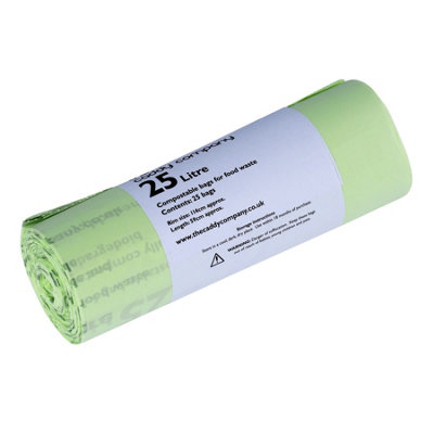 25L Caddy Company Compostable Kerbside Caddy Liners - 1 Roll | DIY at B&Q