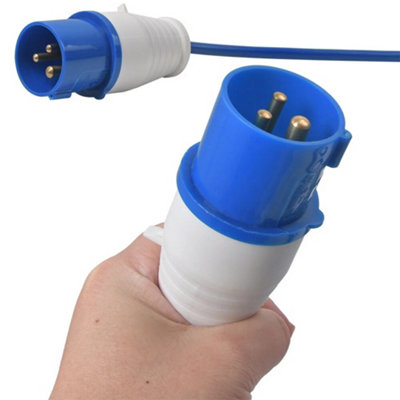 25m 16A IP44 Caravan & Camping Electric Mains Hook Up Extension Lead Cable