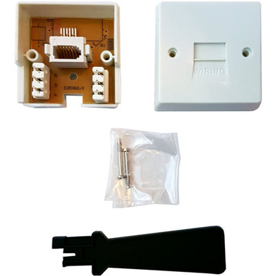 25m (82 ft) BT Extension Kit - BT Telephone Master Socket Box Line ...