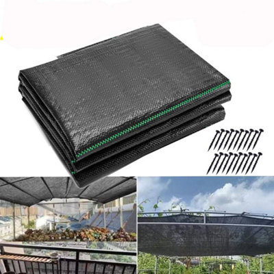 25M Heavy Duty Weed Control Fabric Ground Cover Membrane Sheet Garden ...