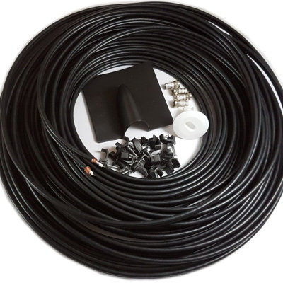 25M Twin Cable Satellite Dish WF65 Thin Install Kit For Sky HD ...