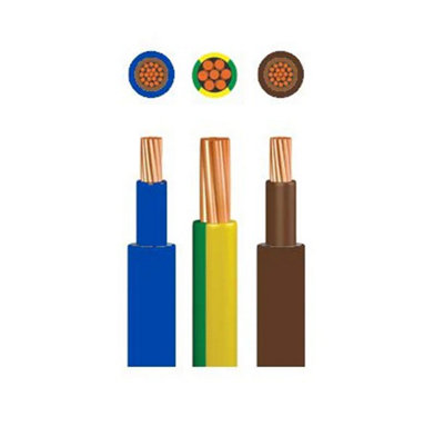 25mm 6181Y Flexible Double Insulated Meter Tail Pack 1m