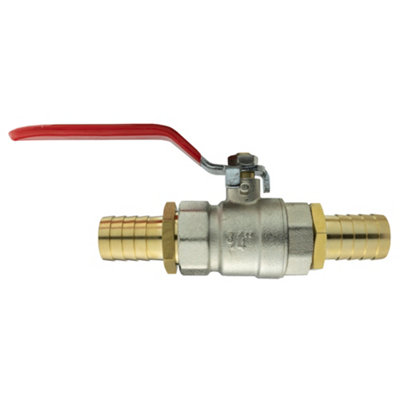 25mm barb-25mm barb-in line- full flow lever valve for 1" hose ...