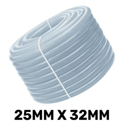 25mm Clear Braided PVC Hose - Food-Grade High-Pressure Pipe for Wide ...