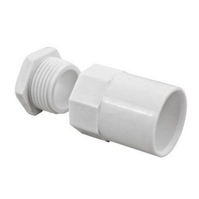 25mm FEMALE ADAPTOR WHITE PVC WHITE