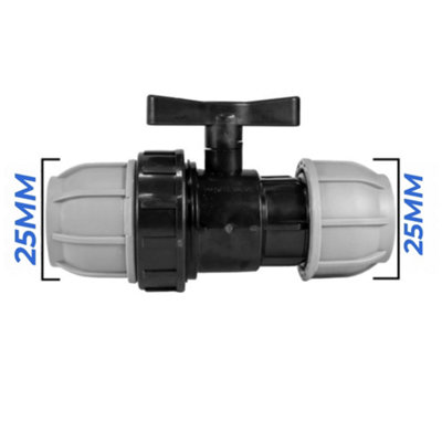 25mm MDPE Compression Valve - Leak Proof and Durable