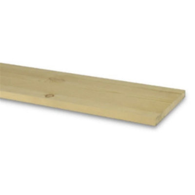 25mm x 175mm (21mm x 170mm Finish) Planed All Round Softwood Timber - 4 ...