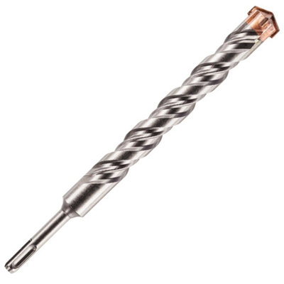 25mm x 260mm Long SDS Plus Drill Bit. TCT Cross Tip With Copper Coating ...