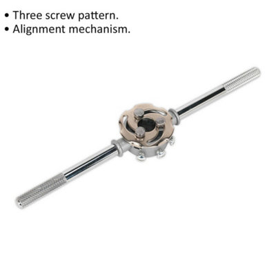 25mm x 9mm Die Holder Spanner Handle with Knurled Bar and Alignment Feature