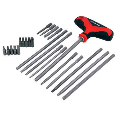 25pc T-Handle Screwdriver Set Inc. Extra Long Bits (Neilsen CT4248 ...