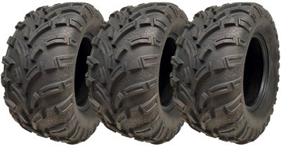 25x11.00-12 ATV Quad Tyres 6ply Wanda 373A E-Marked Road Legal 450kg ...