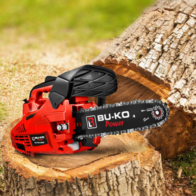26 cc Lightweight 3.5kg Top Handled Petrol Chainsaw 3 Chains and 10inch Bar Included