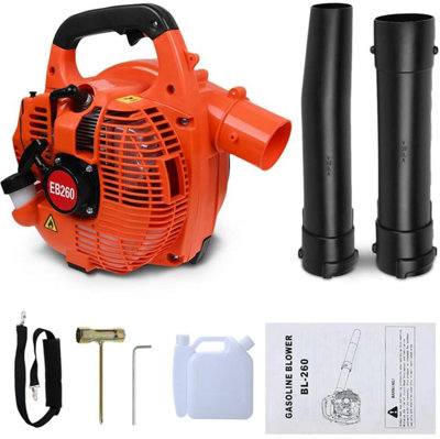 26 cc Petrol Leaf Blower, 2-Stroke Handheld & Adjustable Shoulder-Strap ...