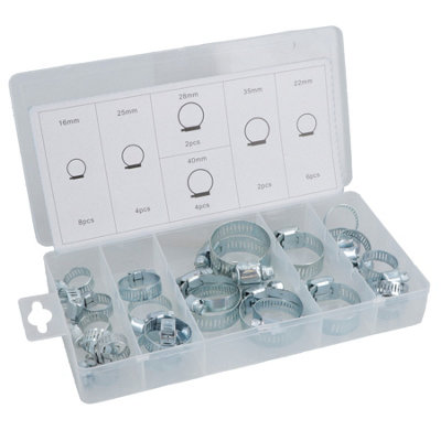 26 Piece Hose Clamp Jubilee clip Assortment kit AST31