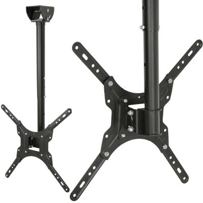 26 to 55" Large Ceiling Mount TV Bracket Adjustable LED Television Pole ...