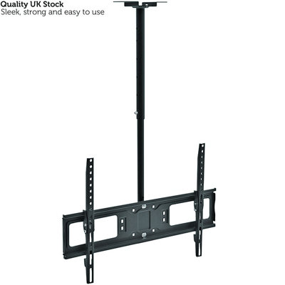 26 to 60" Large Ceiling Mount TV Bracket Adjustable LED Television Pole ...