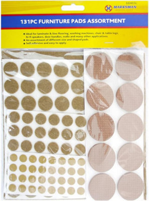 262pc Furniture Floor Protect Assorted Adhesive Sticky Pads Sofa Tv ...