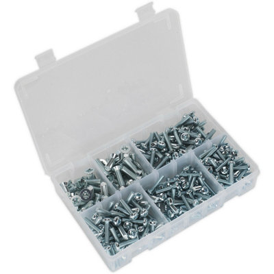 264 Piece Machine Screw Assortment - M5 to M8 - Countersunk & Pan Head ...