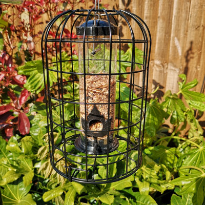 26cm Tom Chambers Heavy Duty Squirrel Proof Caged 2 Port Garden Wild ...
