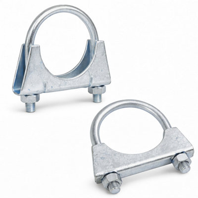26mm - Pack of 2 - AN 116 - Zinc Plated Steel Heavy Duty Exhaust U ...